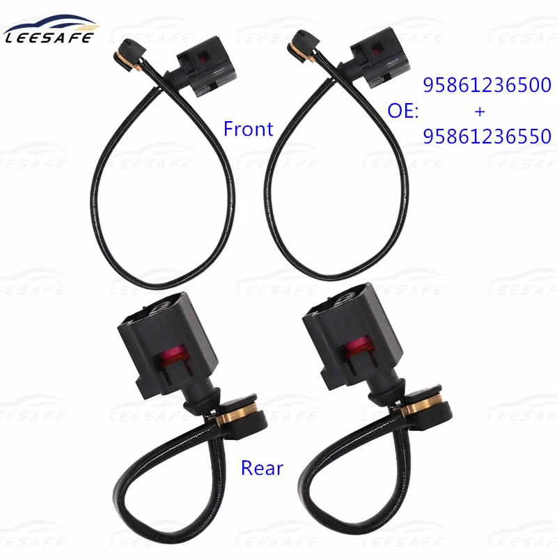 2pairs Front + Rear Brake Pad Sensor Replacement 95861236500 ...