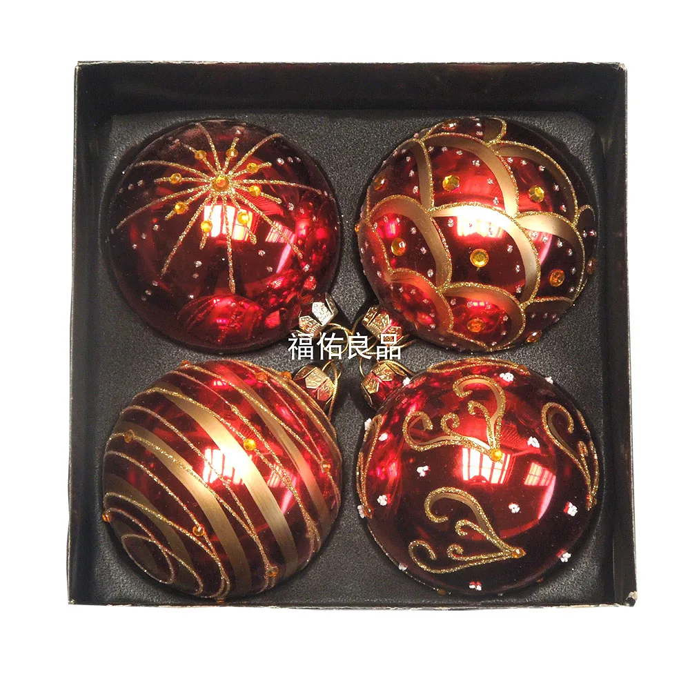 Red White Christmas Ball Ornaments | Christmas Ball Decorations Red ...