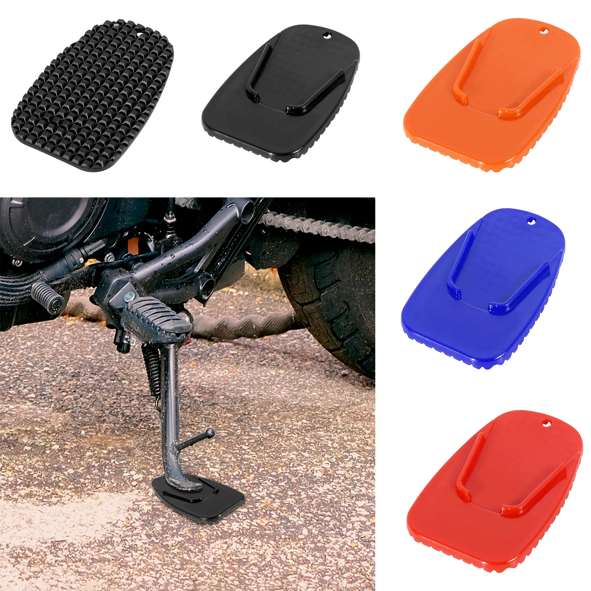 Motorcycle Kickstand Plate Pad Side Stand | Motorcycle Kickstand ...