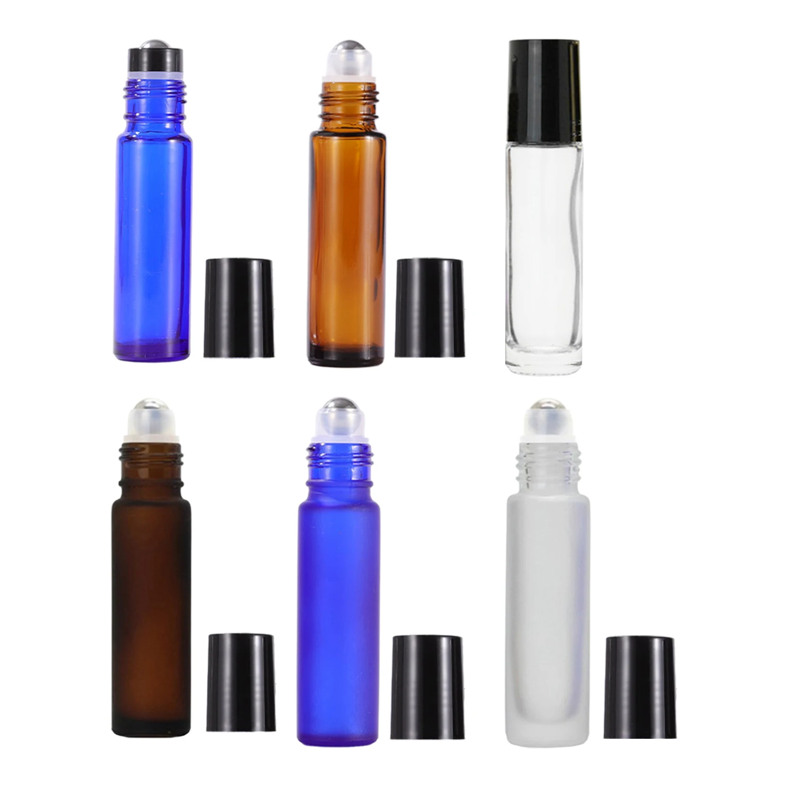 10x Roll On Bottle 10ml Aromatherapy Fragrance Essential Oil Vials ...