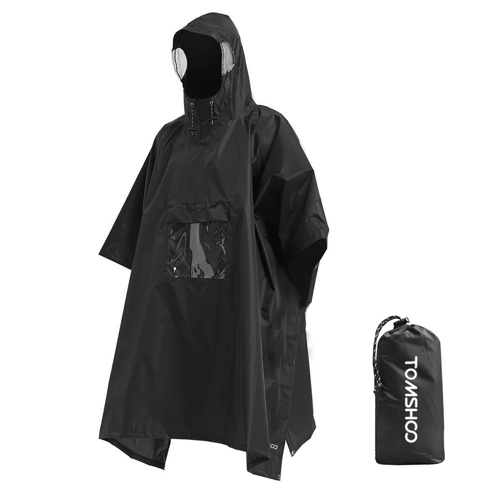 Poncho impermeable con capucha para hombre y mujer, impermeable, ligero ...