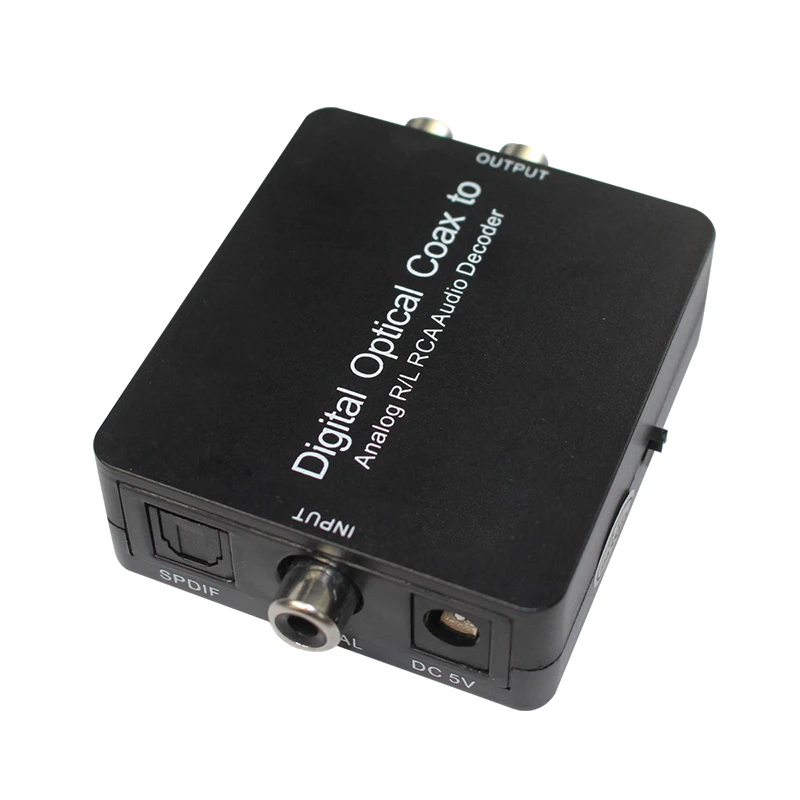 DAC Amp Digital To Analog Audio Converter RCA Jack Headphone Amplifier ...