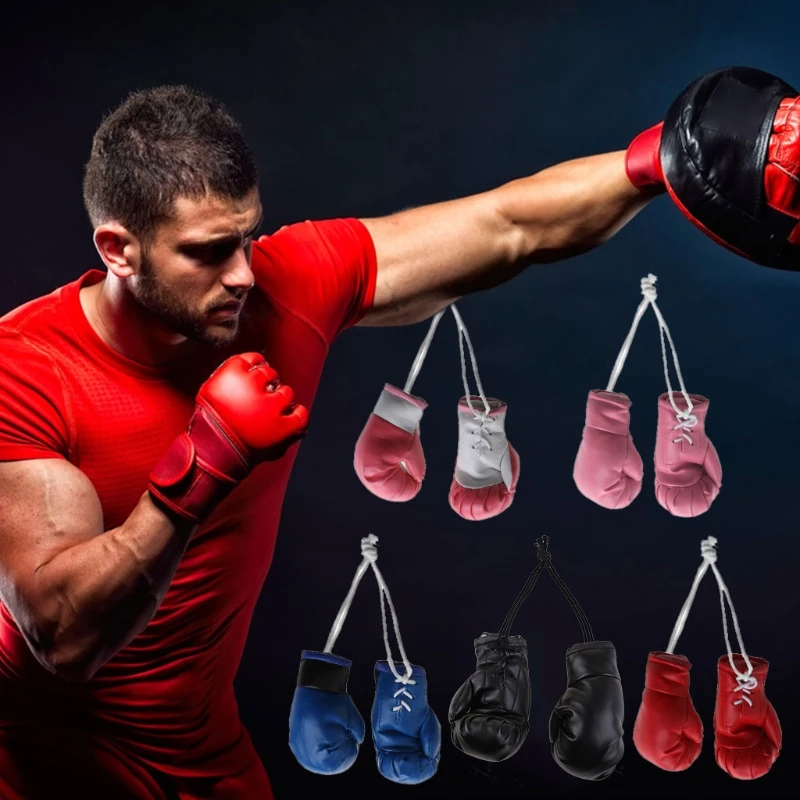 Boxing-Gloves-Pendant-6cm-10cm-Black-Blue-Pink-Pink-White-Red-Miniature ...