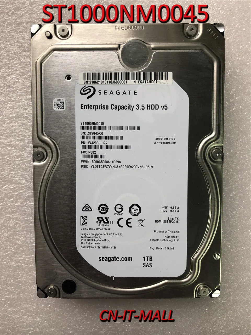 ดึง ST1000NM0045 1TB SAS 12G 128M 3.5 ไดรฟ์|Computer Cables ...