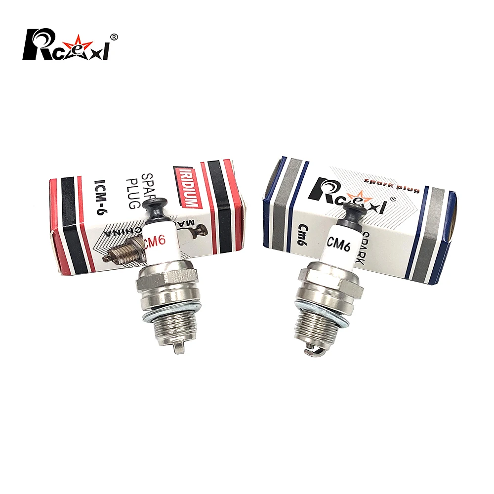 1 Piece Rcexl ICM6 CM6-10mm Iridium Spark Plug for Gas Engine DLE20 ...