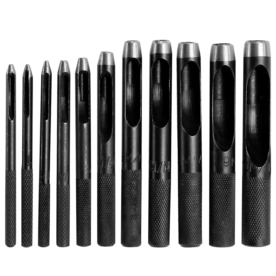 POINCON,8mm--LMDZ poinçon de trou de cuir rond en acier, poinçon de ...