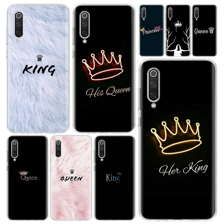 Queen-and-king-crown-Phone-Case-Cover-For-Xiaomi-Redmi-Note-10S-9S-8T ...