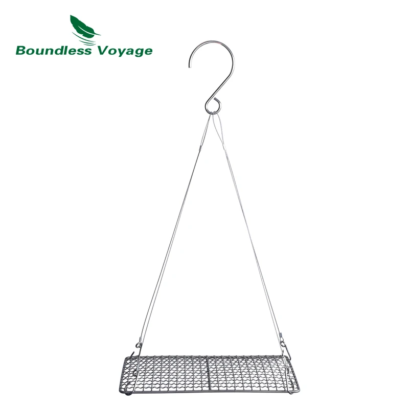 Boundless Voyage Titanium Bbq Barbecue Grill With Hanging Chain Food ...
