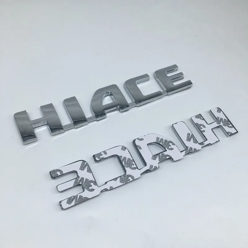Hiace Abs 플라스틱 크롬 자동차 자동차 뒷 트렁크 번호편지 로고 배지 엠 블 럼 Decals 자동차 스타일링 자동차