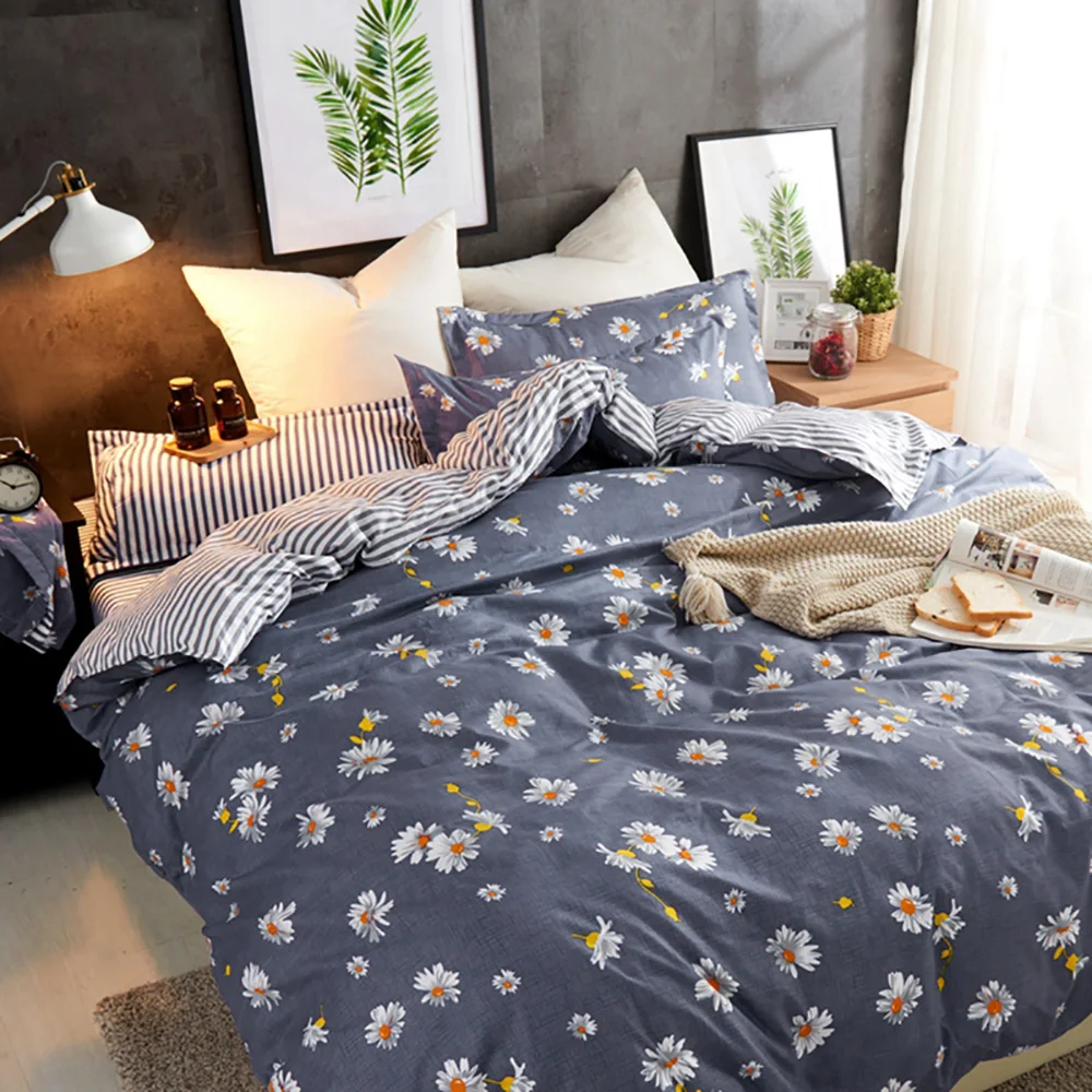 Thumbedding Daisy Bedding Set Single Fresh Simple Classic Duvet Cover ...
