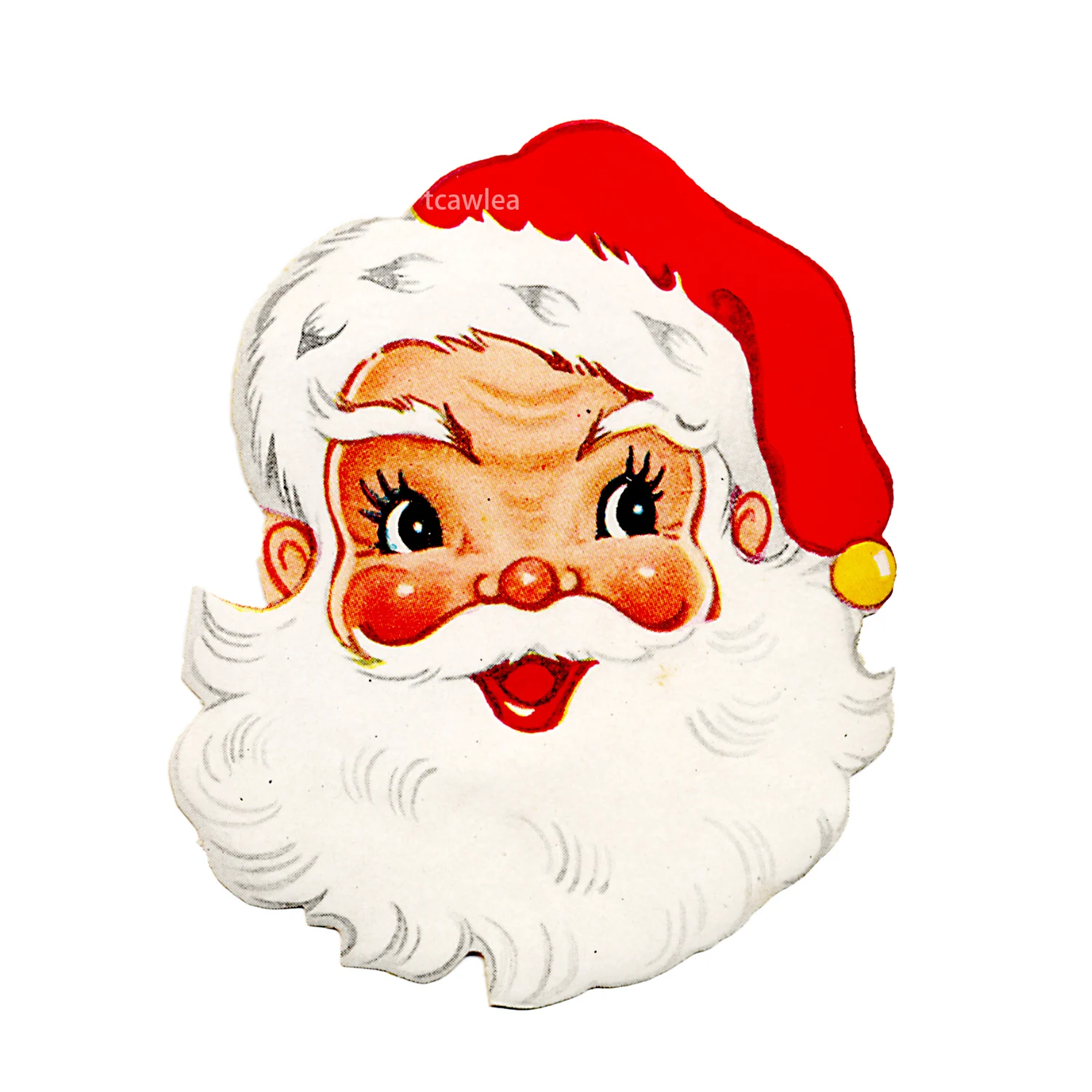 Vintage Santa Face Clipart