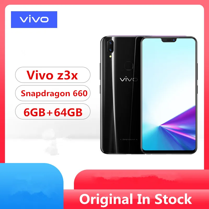 Vivo Z3X LTE teléfono inteligente 4G, Snapdragon 660, Android 9,0, pantalla completa de 6,26 ...