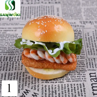 Artificial-hamburger-model-Simulation-burger-Model-Ornaments-Fake-Cake ...