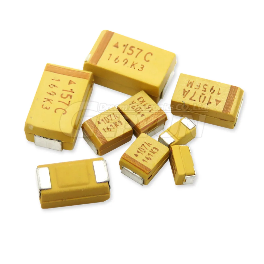 Танталовый конденсатор SMD типа A B C D, 10 шт., 476, 106, 6,3 В, 10 в ...