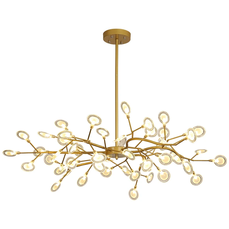 Moderne luciole LED lustre lumière élégant arbre branche lustre lampe ...