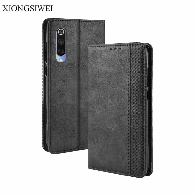 Capa flip de couro pu de luxo para xiaomi, proteção para celular xiaomi ...