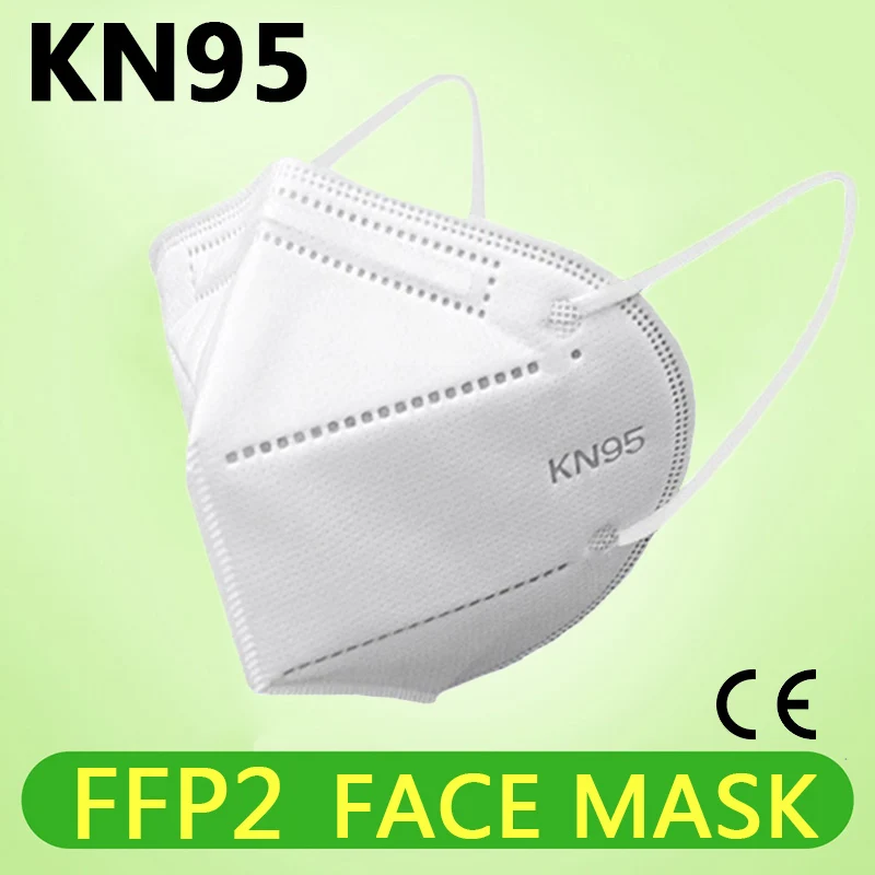 ¿Máscara facial de 2 100 uds? FFP2... máscara de filtro KN95... máscara de protección contra el ...