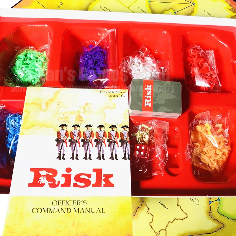 Classic RISK Board Games Global Domination Strategy Game English ...