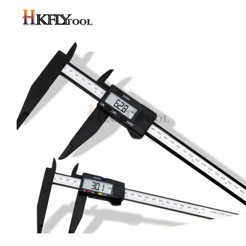 300mm 200 Electronic Digital Caliper LCD Plastic Vernier Caliper Long ...