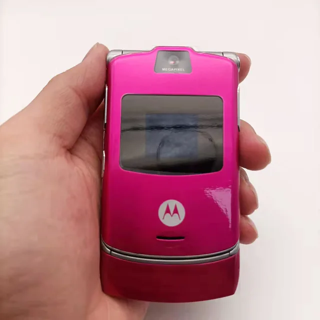 Original V3 Refurbished-Original Motorola Razr V3 GSM Quad Band Flip Unlocked Old Fashion Cheap ...
