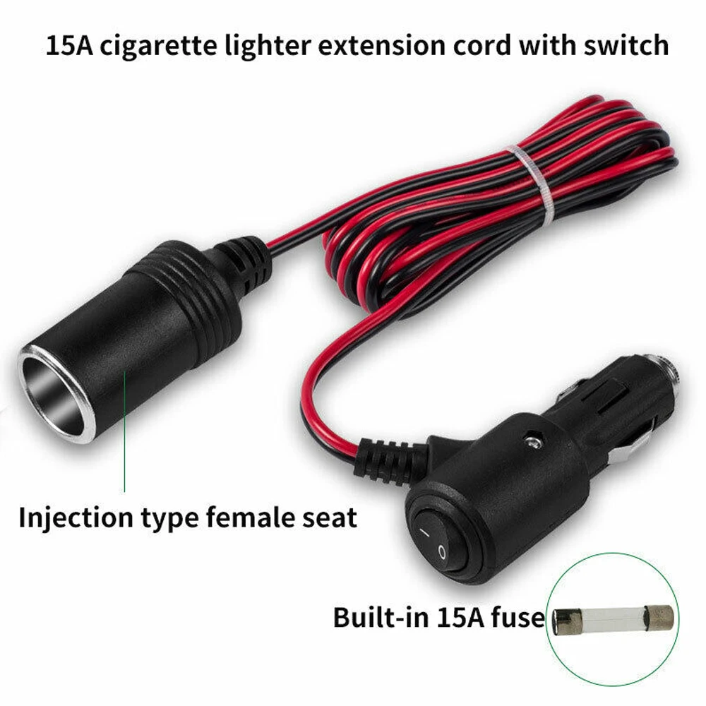Prise allume-cigare,Rallonge allume-cigare de voiture 12V 24V 15a ...
