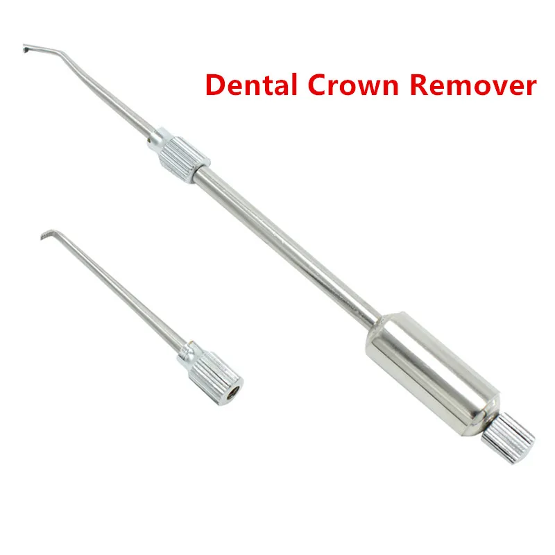 1ชุดทันตกรรมสแตนเลส Crown Remover 2เคล็ดลับกดปุ่มทันตแพทย์ Lab อุปกรณ์ ...