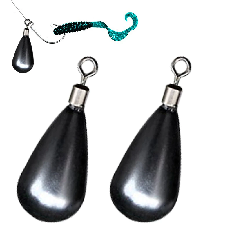 2pcs/lot Fishing Tungsten Sinker Drop Shot Weight Sinker Bass Fishing ...