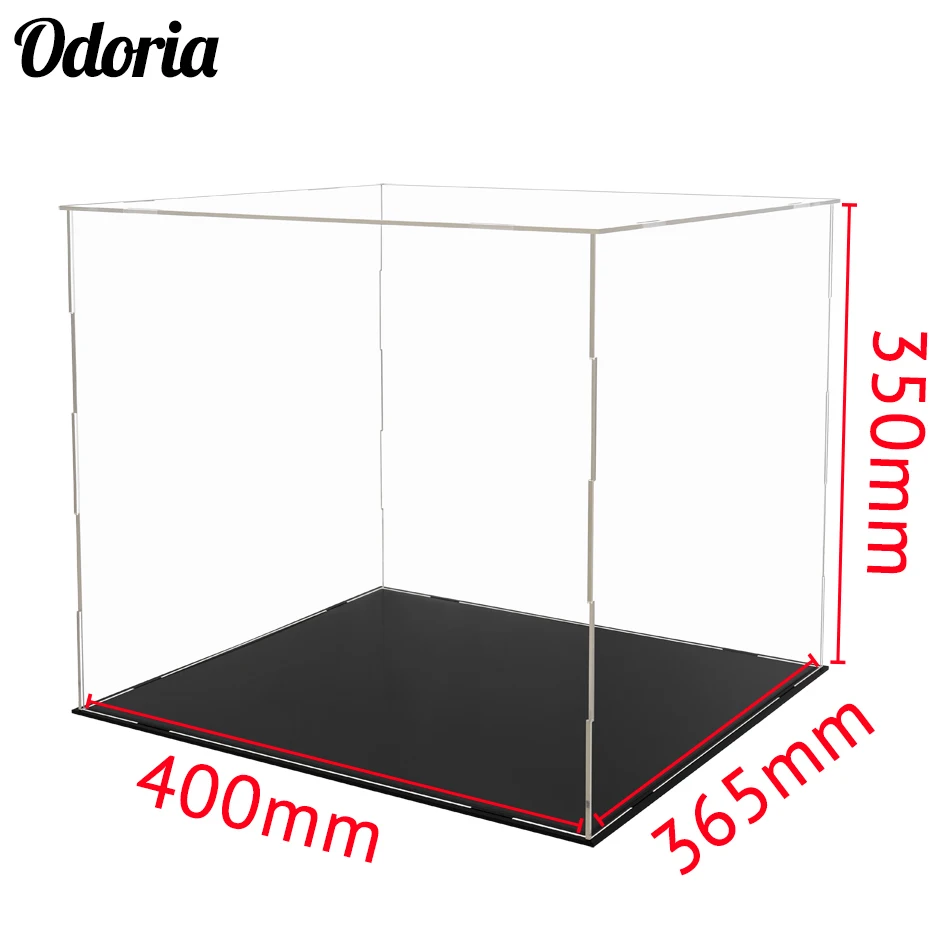Odoria-40x36-5x35cm-Large-Acrylic-Display-Case-Clear-Perspex-Box-Dustproof-Cabinet-Action-Figure ...