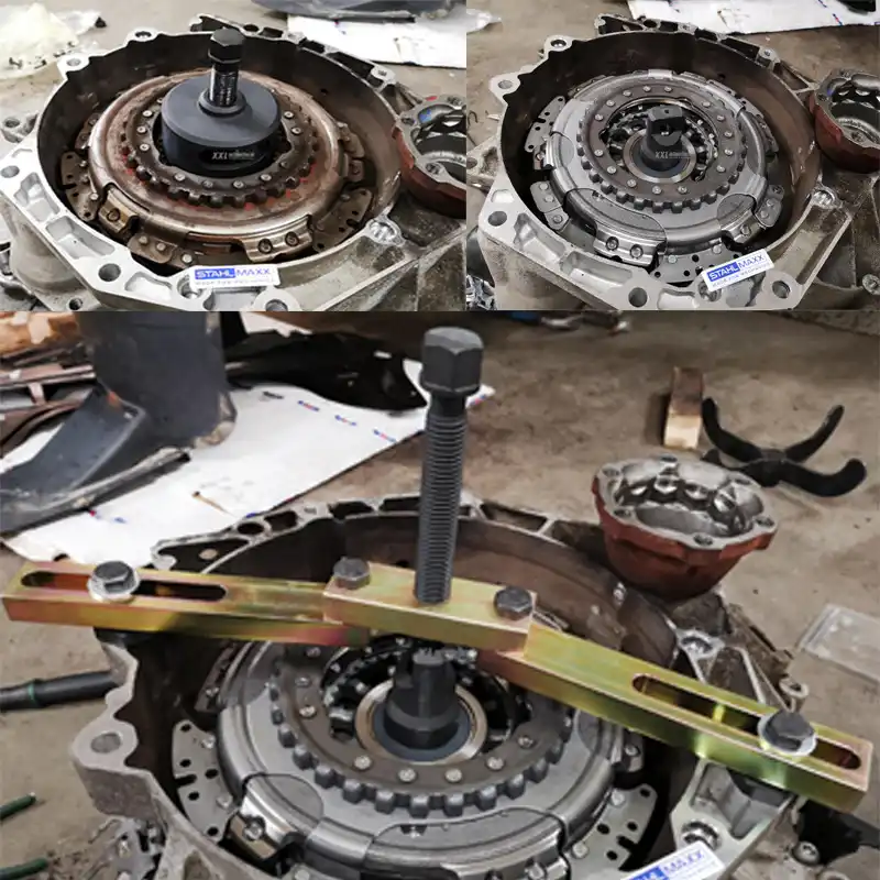 T40228 DSG 7 speed dual clutch gearbox sensor module disassembly 0b5 ...