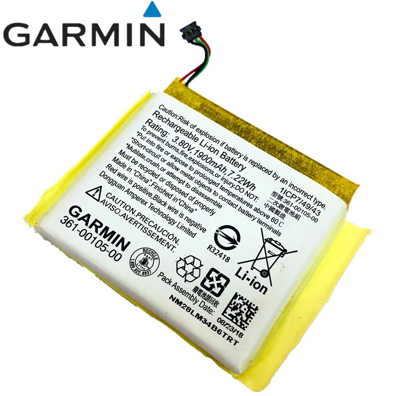 Original Battery For Garmin Edge 1030 Bicycle Speed Meter Battery ...