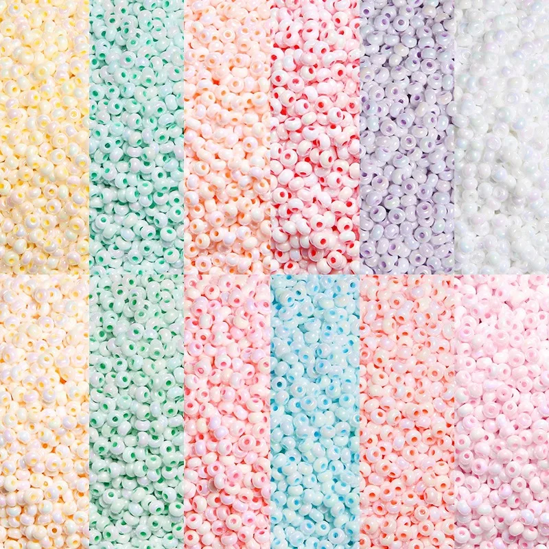 660Pcs-Bag-3MM-Candy-Cream-Color-Glass-Seed-Beads-8-0-Uniform-Round ...