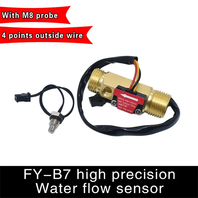 Digital LCD display Water flow sensor meter flowmeter totameter ...