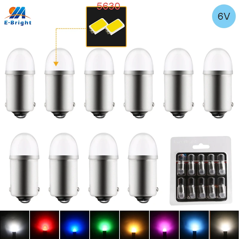 10X GE 44 47 755 756 Led Light Bulbs BA9S DC 6V 6.3V 1893 1847 1895 LED ...