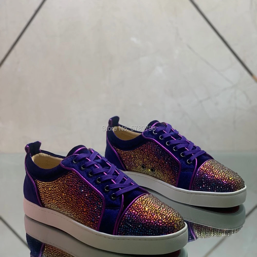 Purple Red Bottoms Shoes