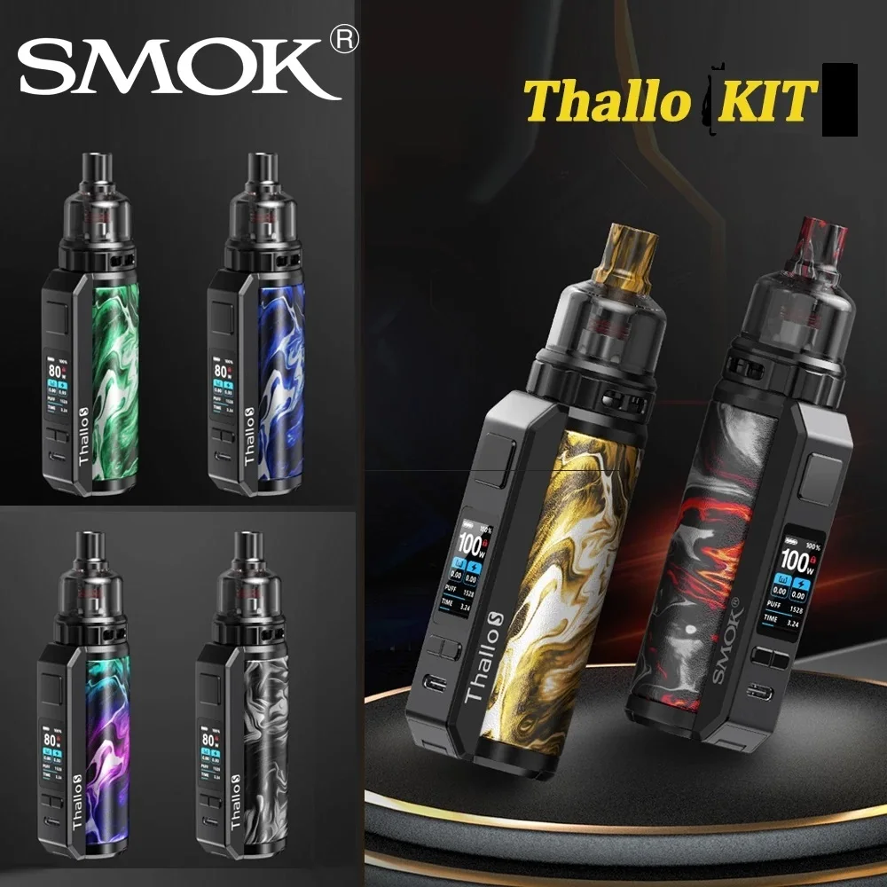 Smok Thallo Kit 80W Pod Mod Vape 3000Mah 5Ml Cartridge Rpm 2 Mesh Coil ...