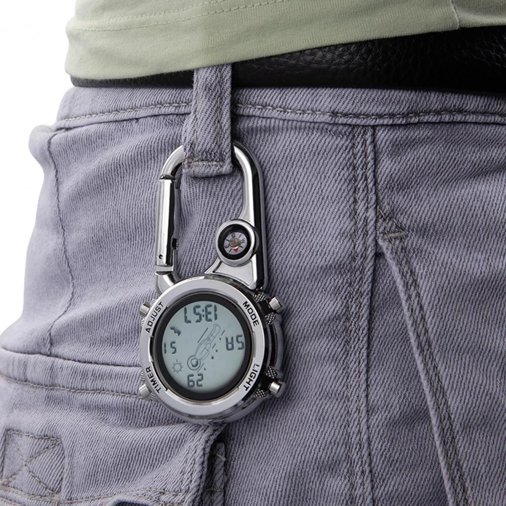 Carabiner Watch Outdoor | Carabiner Compass | Backpack Watch | Pocket ...