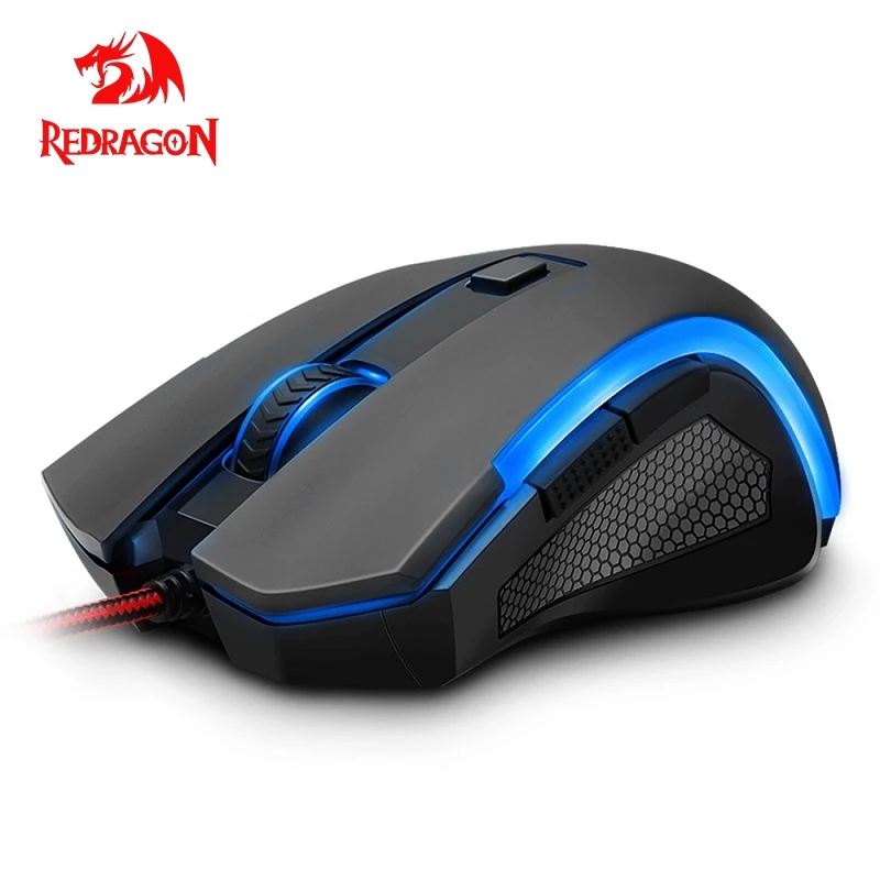 Redragon GRIFFIN M607 USB Wired Gaming Computer Mouse 7200DPI 6 buttons ...