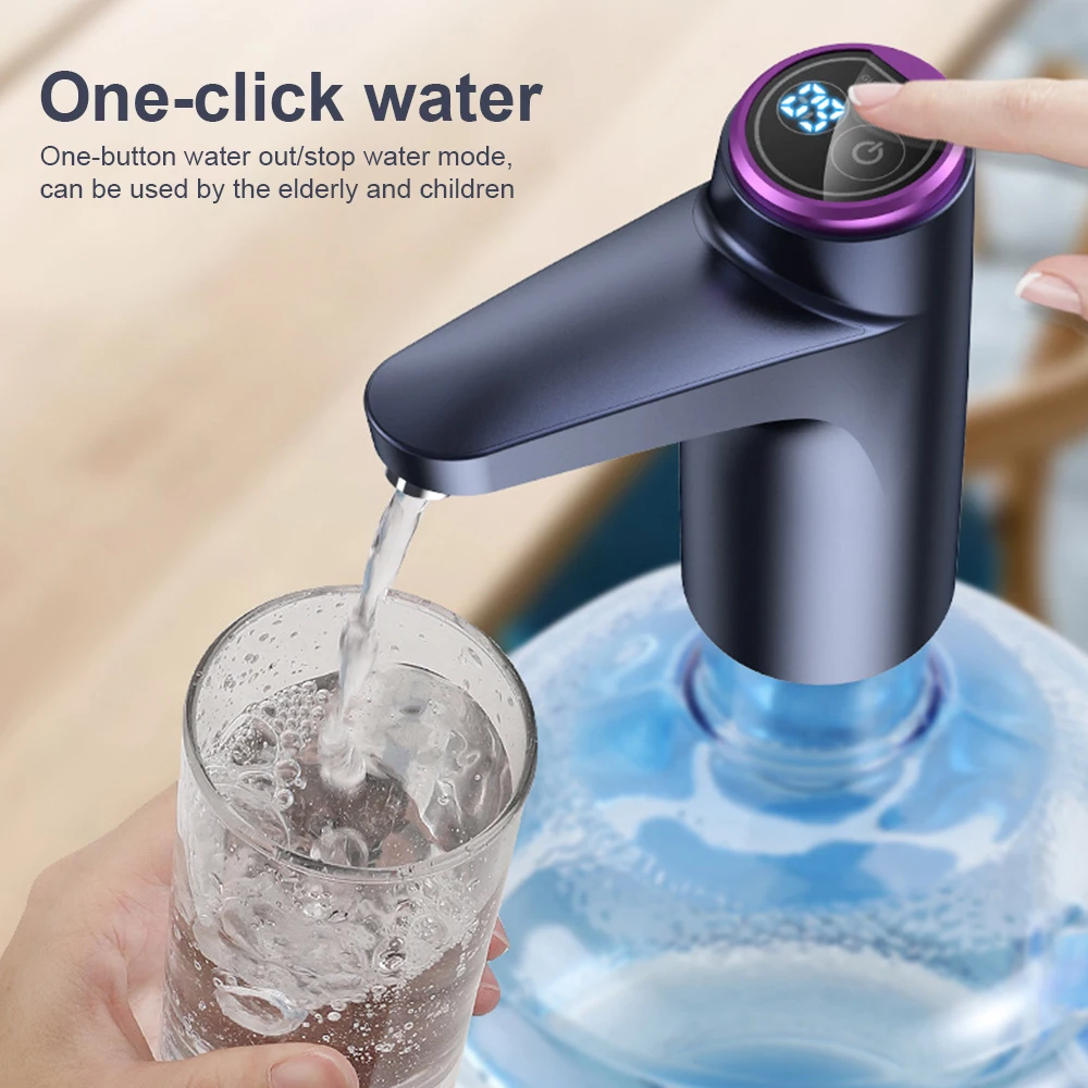 NEW Electric Water Pump Automatic Button Dispenser Touch Control Gallon ...