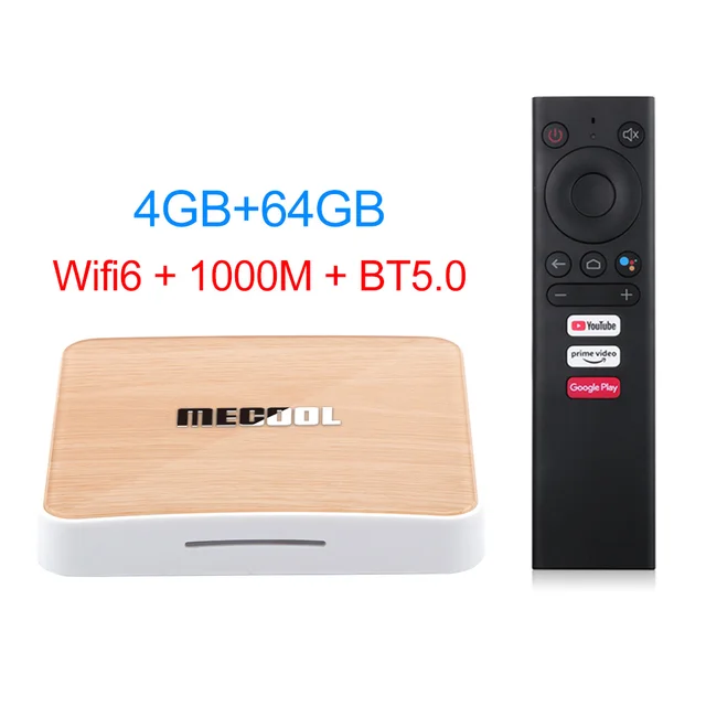 Mecool KM6 Deluxe ATV Amlogic S905X4 Smart Android 10.0 TV Box 4GB RAM ...