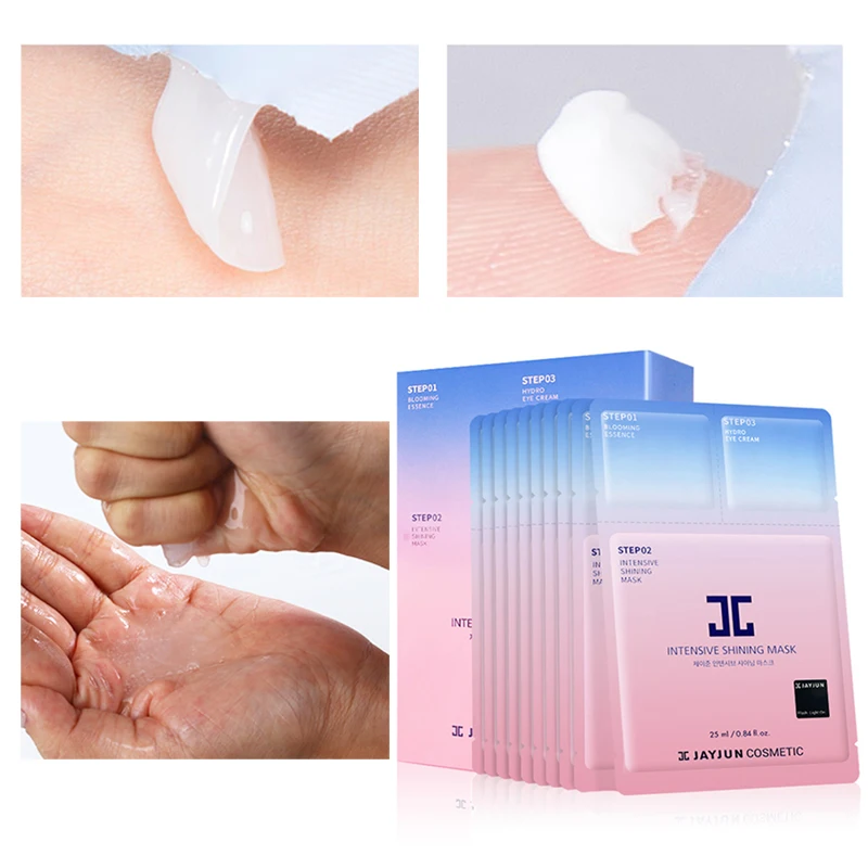10pcs JAYJUN Sakura Shuiguang Needle Moisturizing Mask Pack 3STEP Korea Replenishment Facial ...