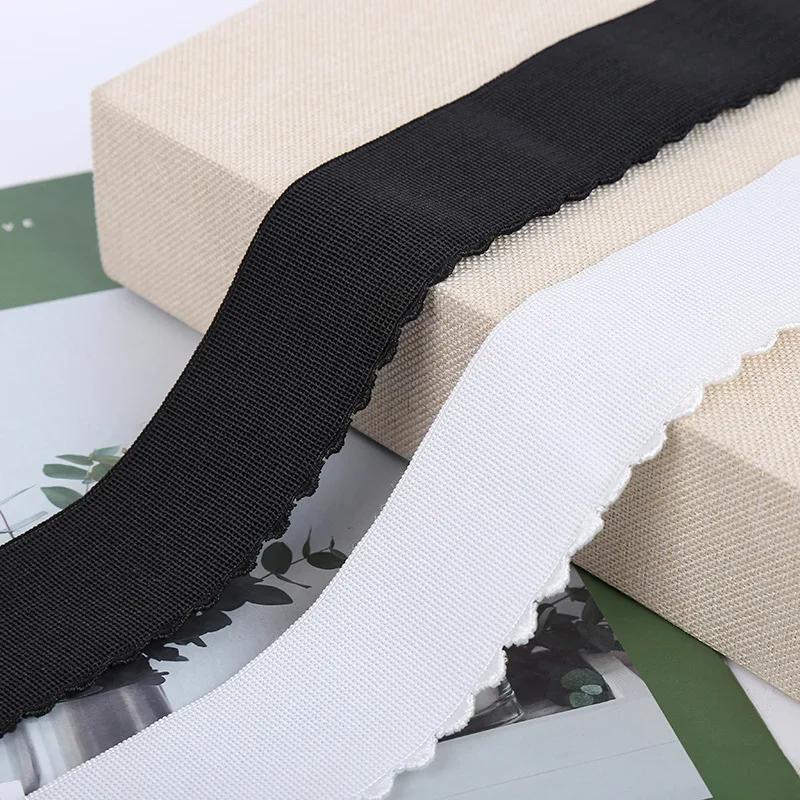 43 Meters Polyester Single Face Wave Elastic Band Sewing For Bra ...