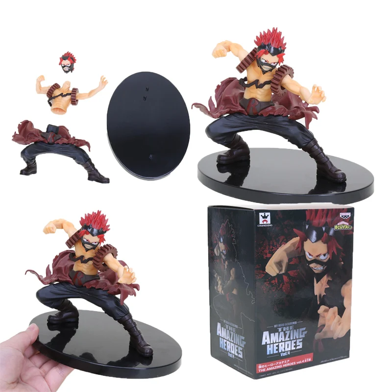 13cm My Hero Academia Figure Toy Anime Kojiro Red Riot Eijiro Kirishima ...