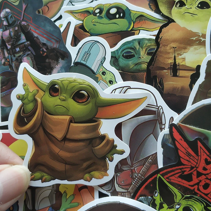 Baby Yoda Star Wars Series Suitcase Stickers Children Stickers Toys 50 ...