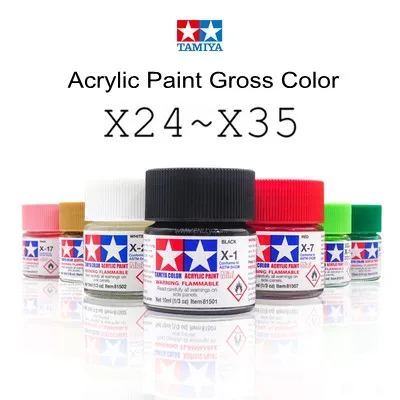 10ml Tamiya Water-soluble Acrylic Paint X24-x35 Gross Color Painting ...
