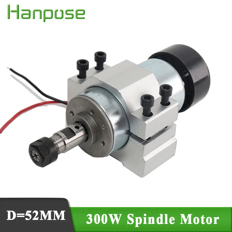 Free Shipping 0.3kw Spindle DC 12-48V CNC 300W Spindle Motor Mount ...
