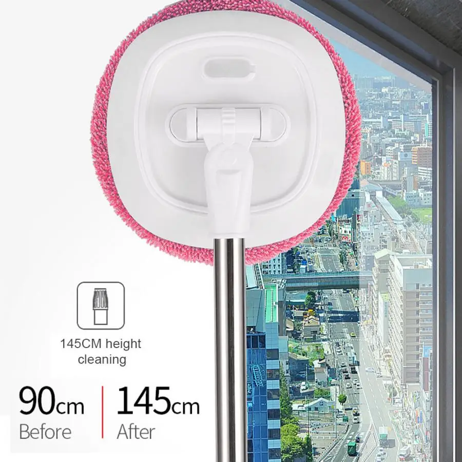 Electric Telescopic Cleaner Window Wiping Ceiling Door Floor Mopping ...