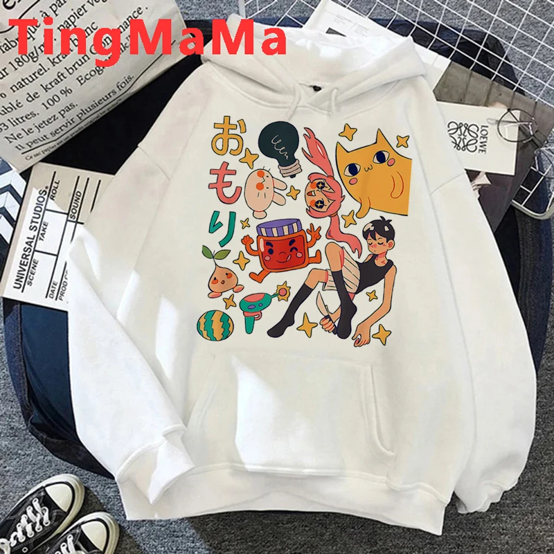 2022 Hot Game Omori Hoodies Men Kawaii Hip Hop Winter Warm Streetwear ...