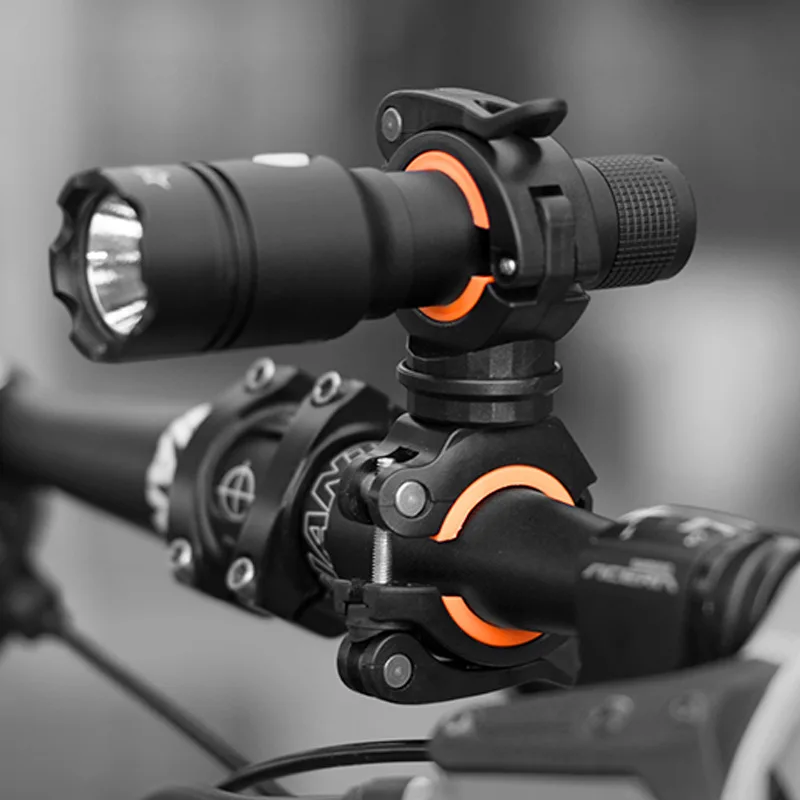 Cycling-Bicycle-Light-Holder-Clip-Flashlight-Road-Mountain-Bike-MTB ...