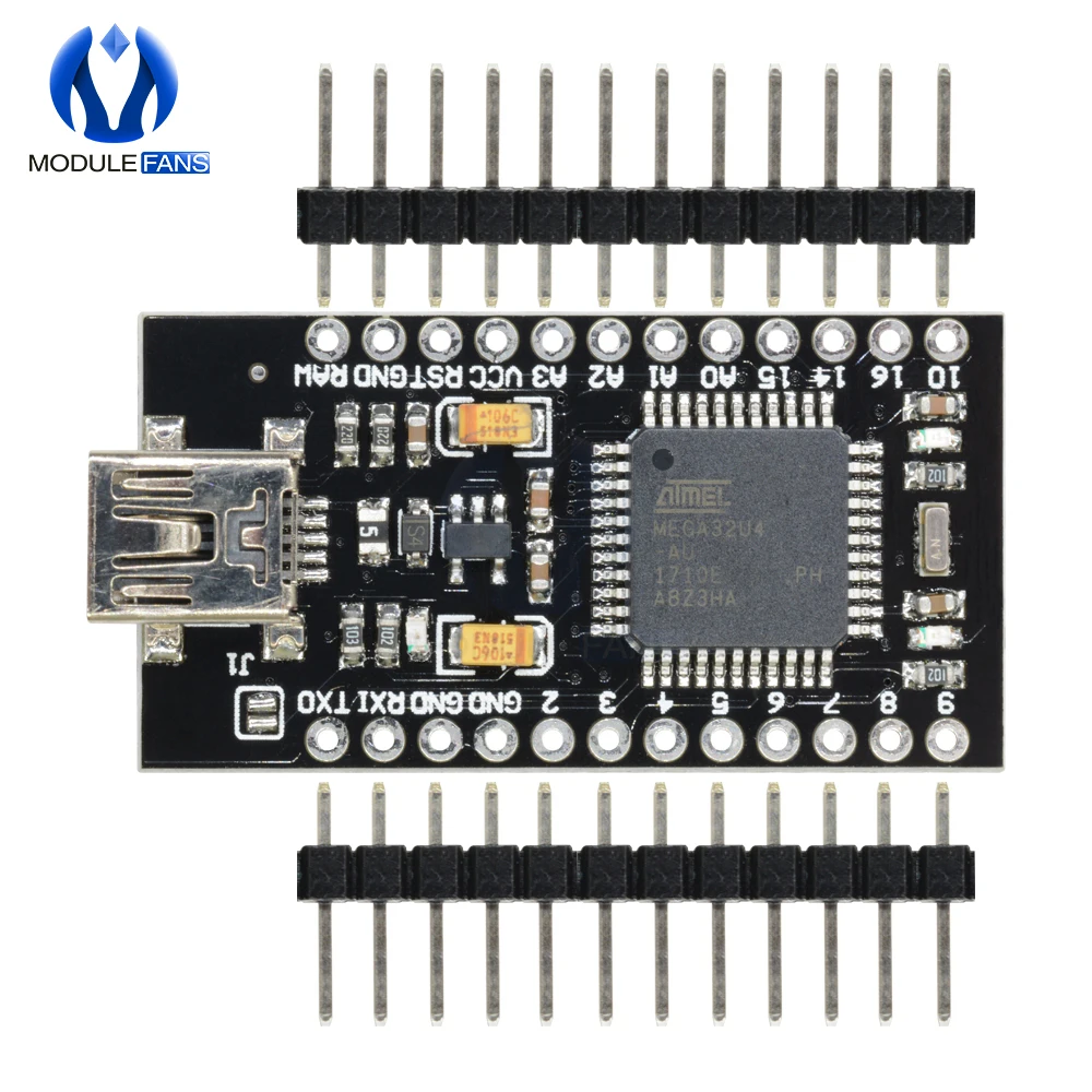 Mini USB ATmega32U4 Pro Micro 5V 16MHz Módulo de placa para Arduino ...