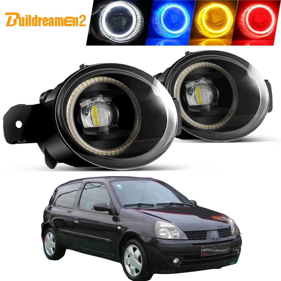 2-X-Angel-Eye-Fog-Light-Assembly-For-Renault-Clio-2-II-Hatchback-Van ...